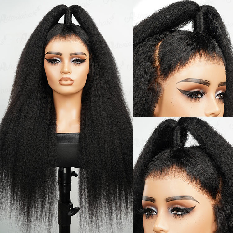 Ready To Go - Hairstylist Pre-Styled Kinky Straight Lace Wig High ...