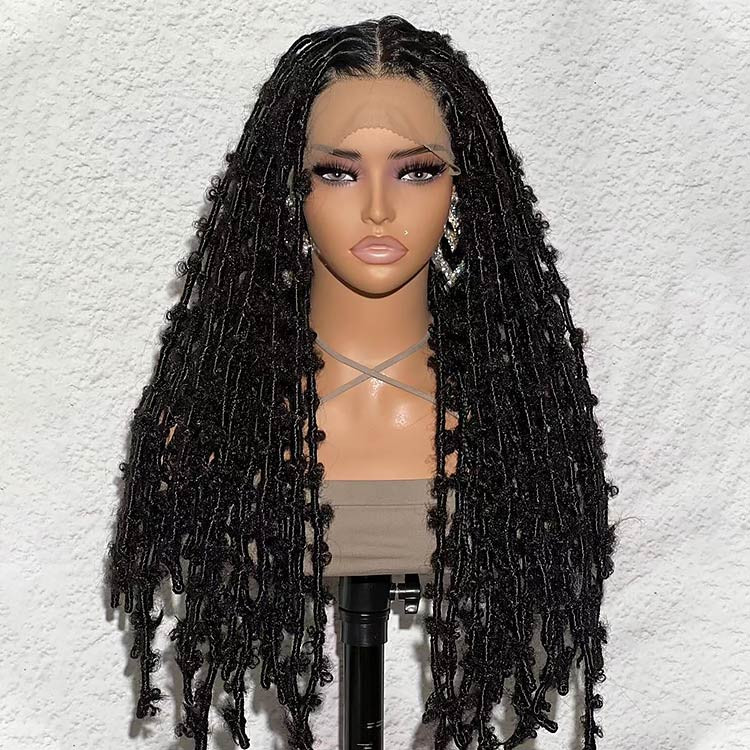 Butterfly Locs Hair Wig Lace Front Wig with Natural Hairline -Asteriahair