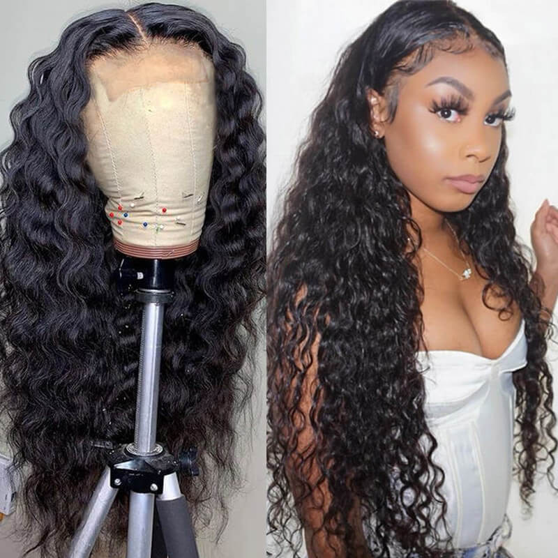 Loose Deep Wave 7*4 Lace Front Wigs Cheap Real Hair Wigs -Asteriahair