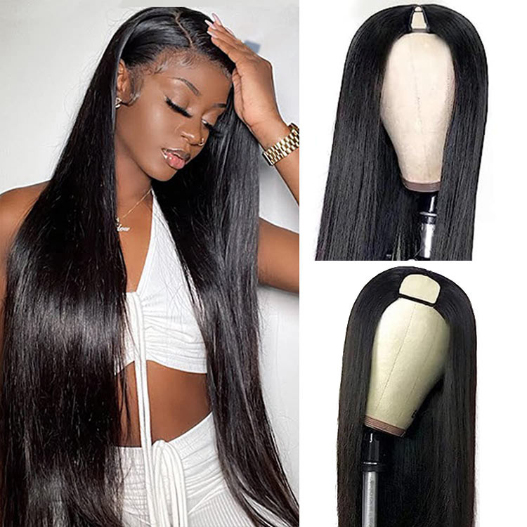 U Part Wigs For Women Straight Human Hair U Part Wigs -Asteriahair