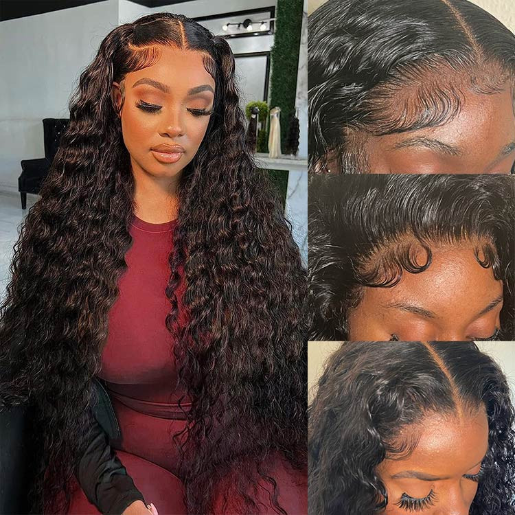 The Ultimate Melt Invisible Lace Wig Fashion Wig Big Deep Wave Wig For ...