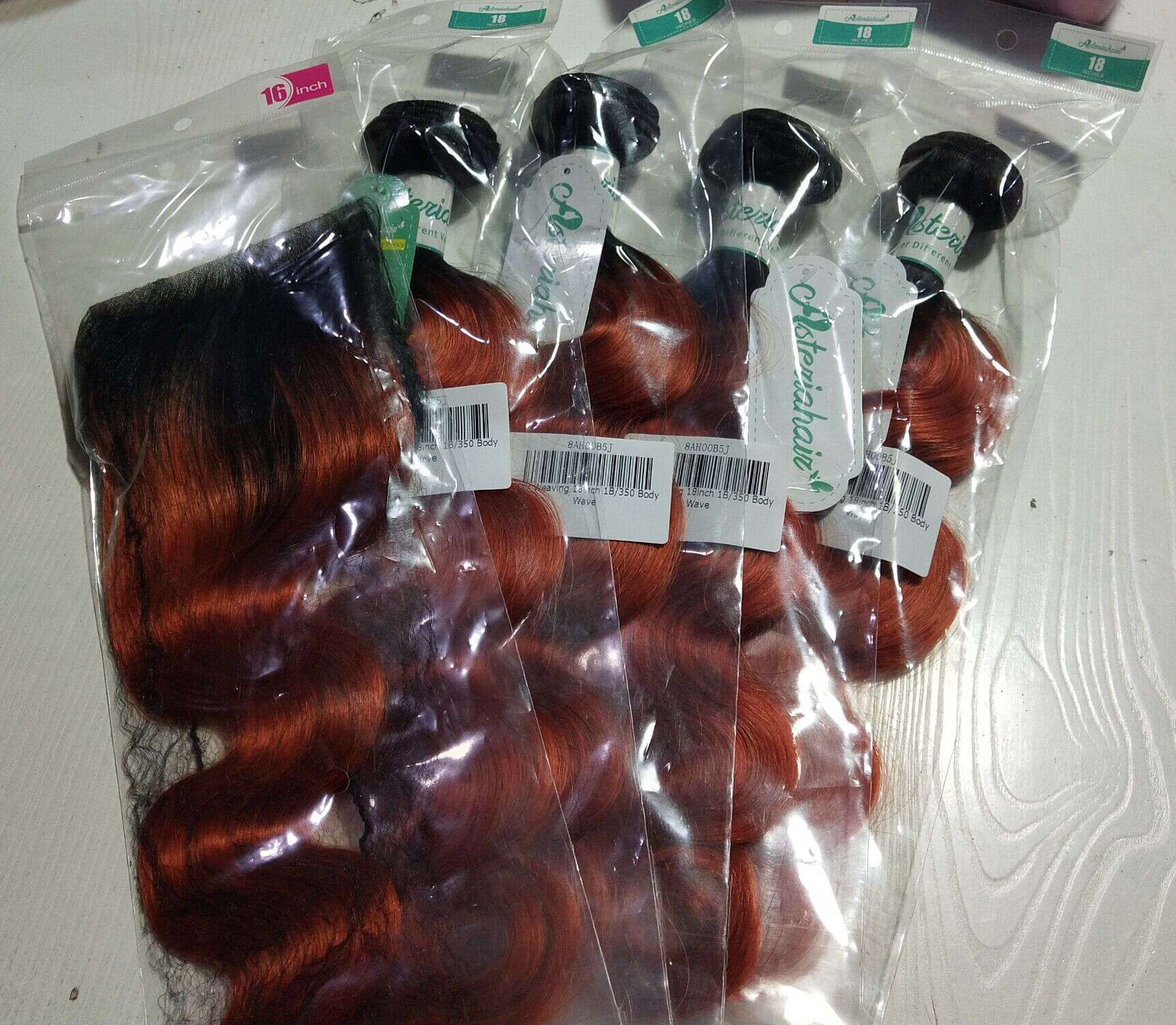 1b/350 Hair Color Body Wave Weaves With Closure 4×4 -Asteriahair