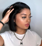 Bob Lace Front Virgin Hair Straight Wigs -Asteriahair