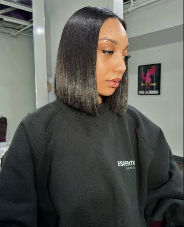 Short Bob Invisible Lace Wig with HD Lace Frontal -Asteriahair